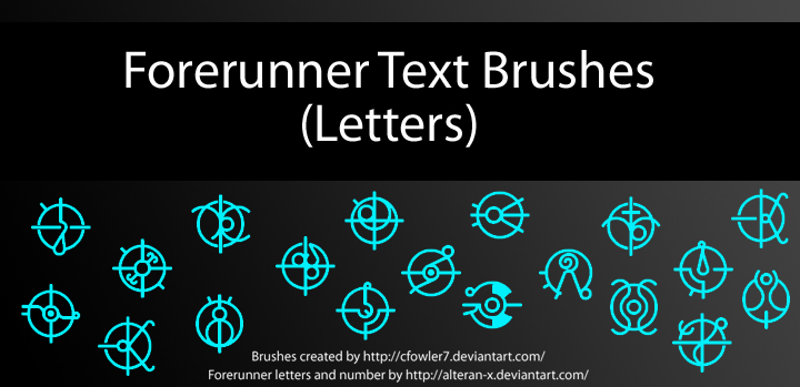 Brushes - Halo Forerunner Text 'Letters' by cfowler7-SFM on DeviantArt