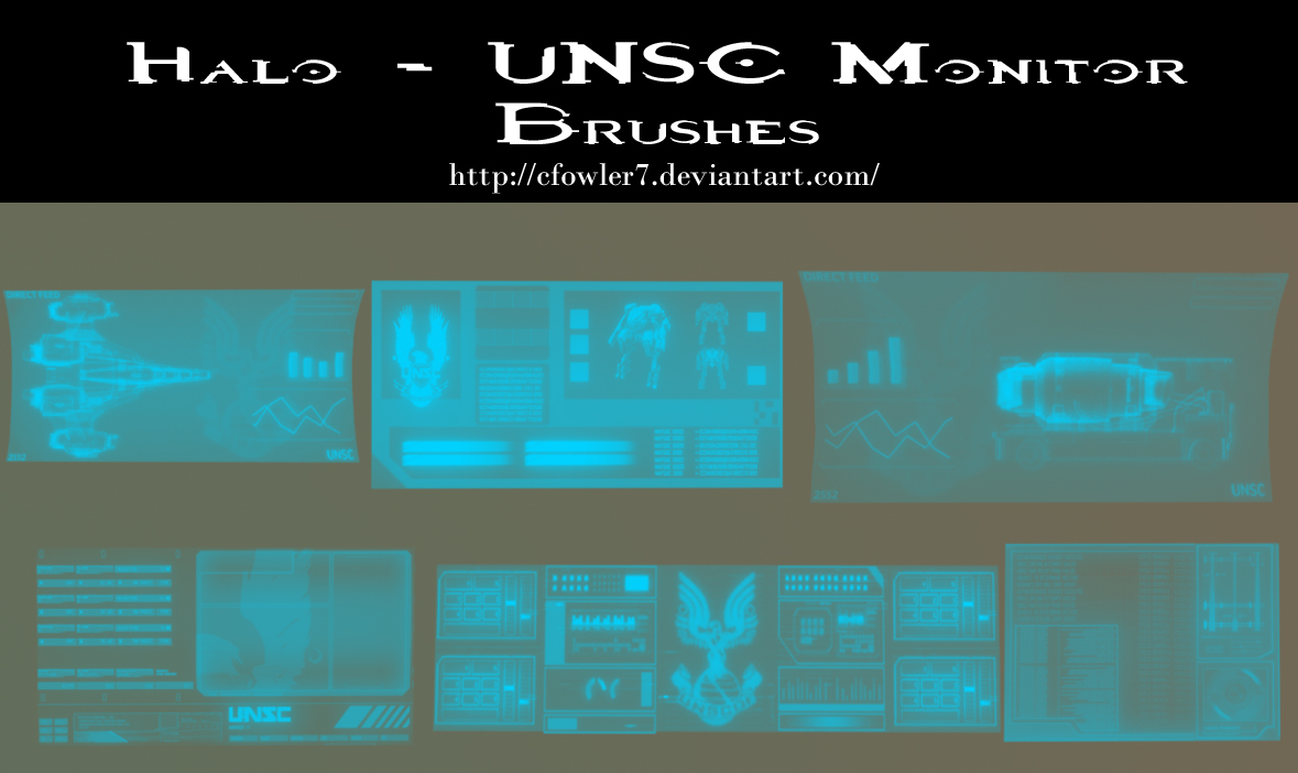 PS Brushes - UNSC Montiors by cfowler7-SFM on DeviantArt