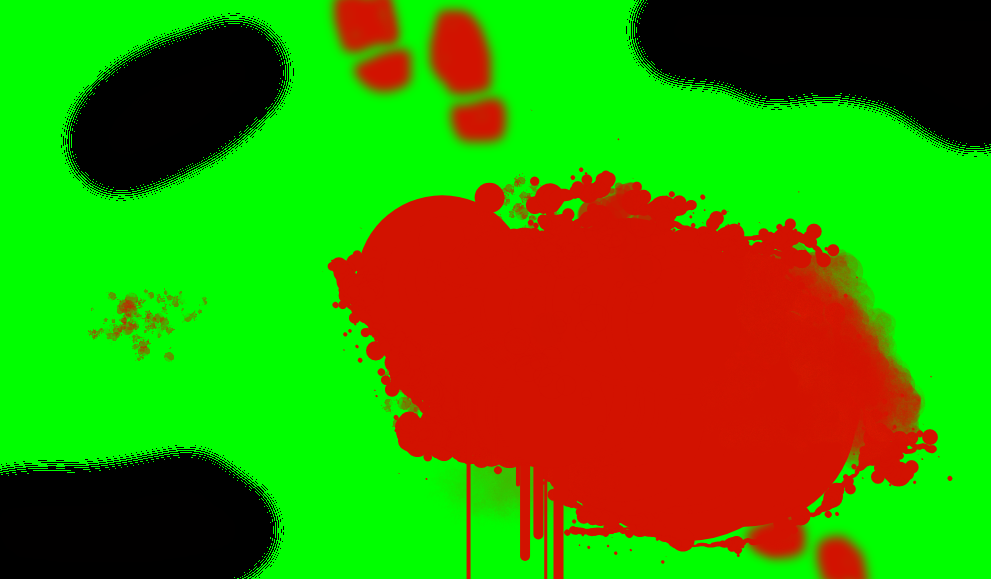 Creepy blood scene with footprints by RoyaleMeow on DeviantArt