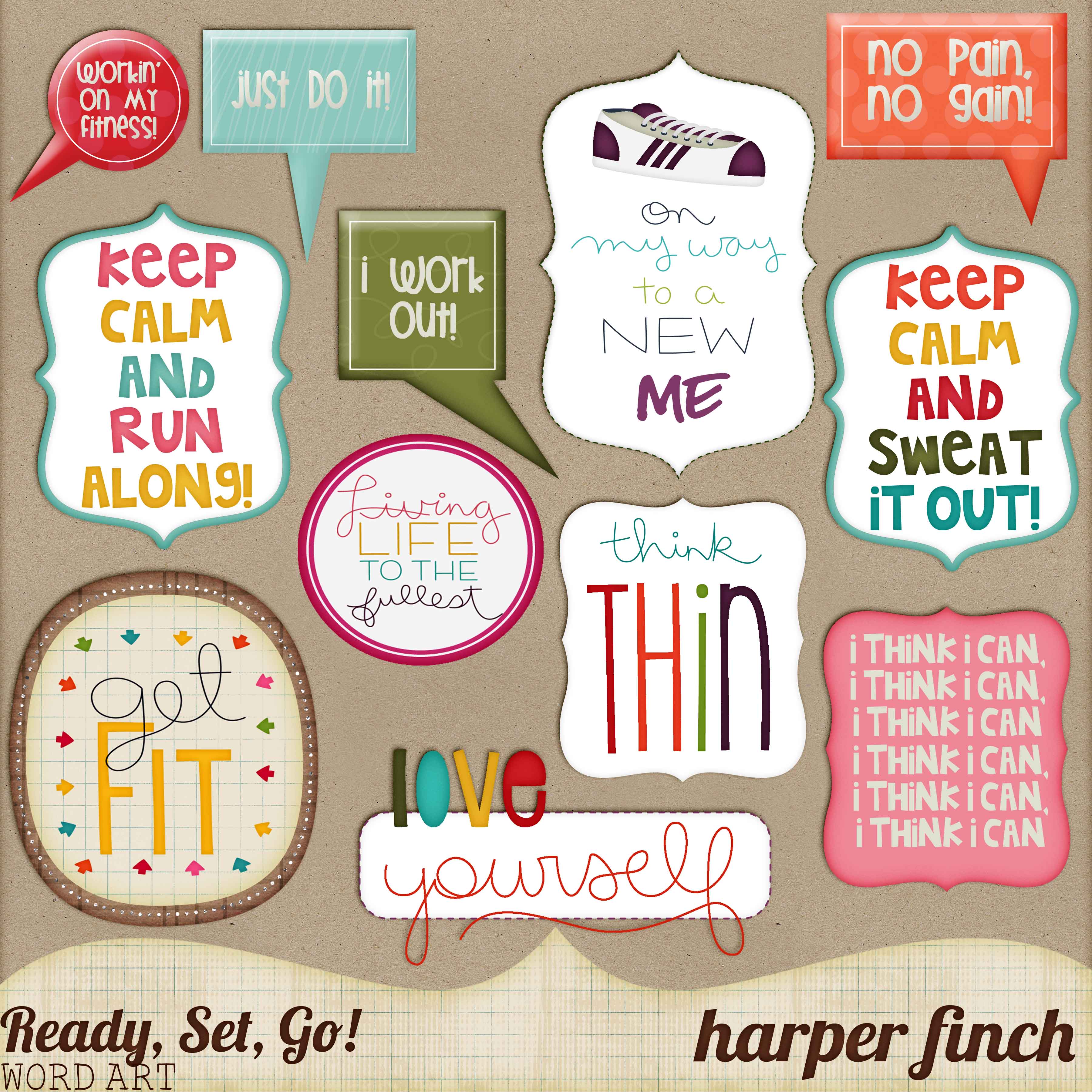 Ready, Set, Go! Series, Word Art by harperfinch on DeviantArt