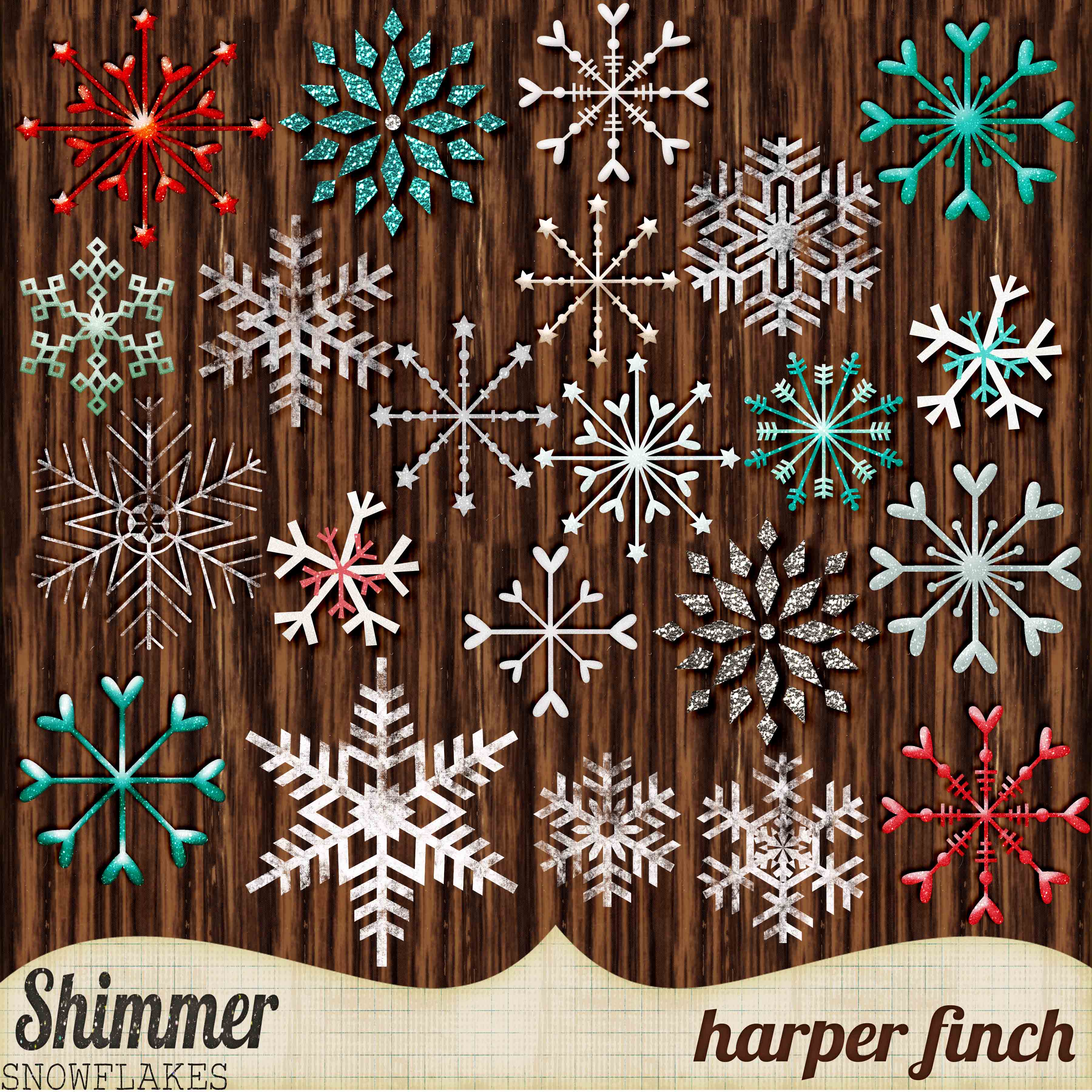 Shimmer, Snowflakes by harperfinch on DeviantArt