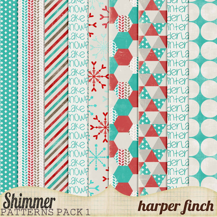 Shimmer, Pattern Paper Pack One by harperfinch on DeviantArt