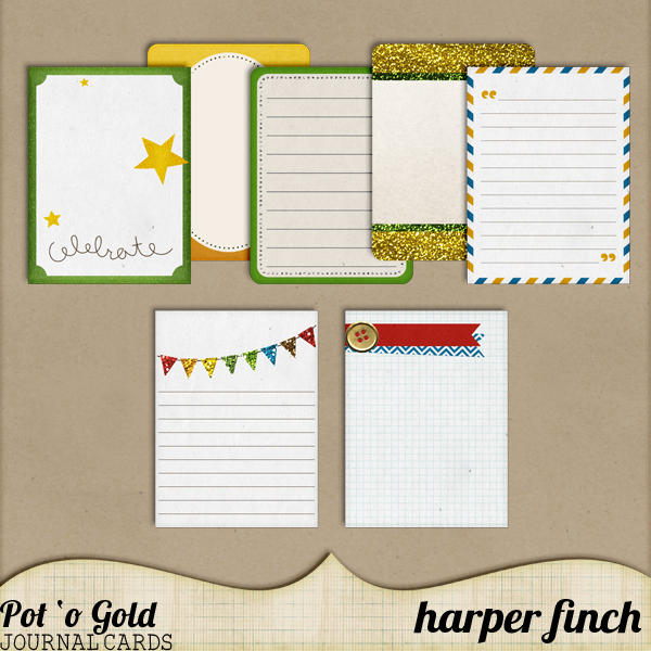 Pot O' Gold Journal Cards by harperfinch on DeviantArt