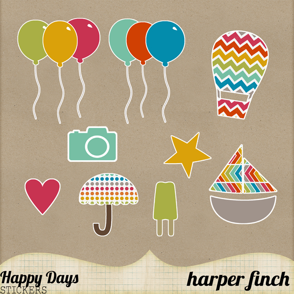 Happy Days Stickers by harperfinch on DeviantArt