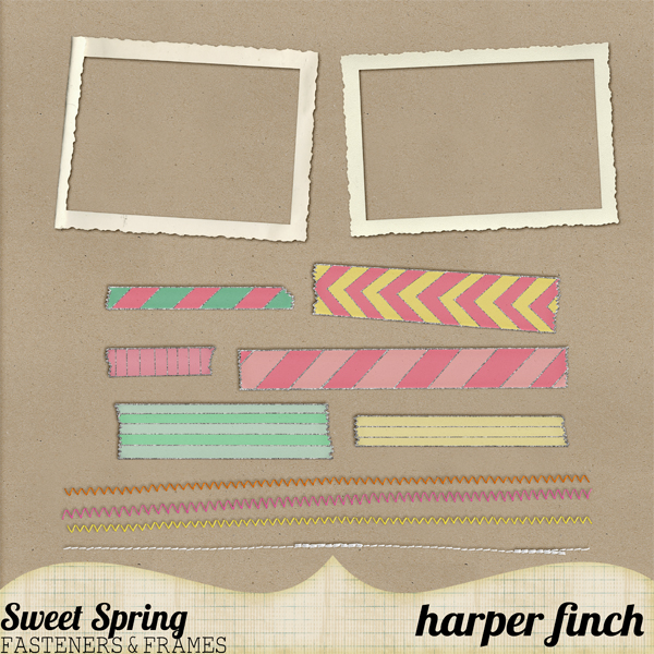 Sweet Spring Fasteners and Frames by harperfinch on DeviantArt