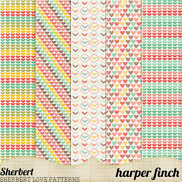 Sherbet Heart Patterns by harperfinch on DeviantArt