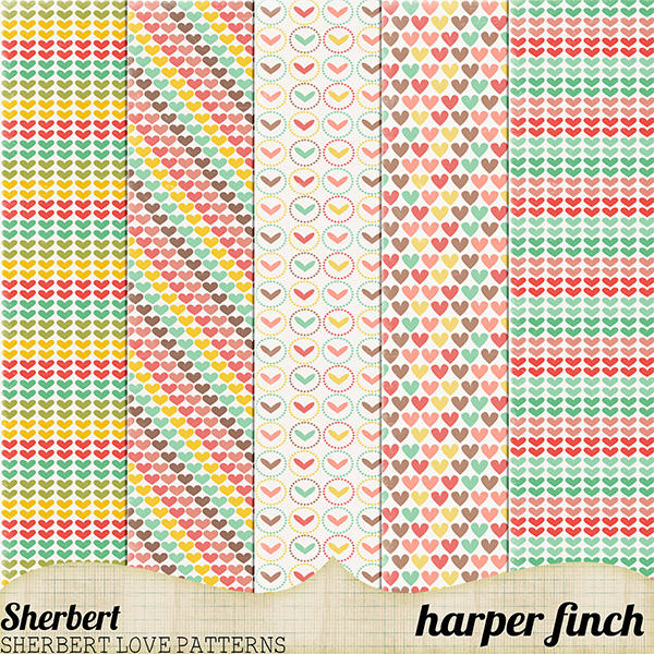 Sherbet Heart Patterns by harperfinch on DeviantArt