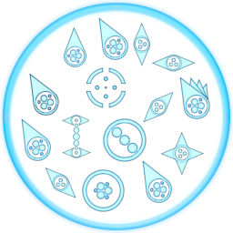 Blue circle cursor set by SireaSis on DeviantArt