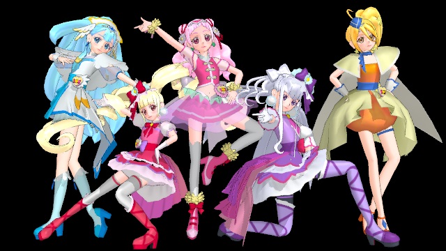 Hugtto Precure Group Poses by Volcano2002 on DeviantArt