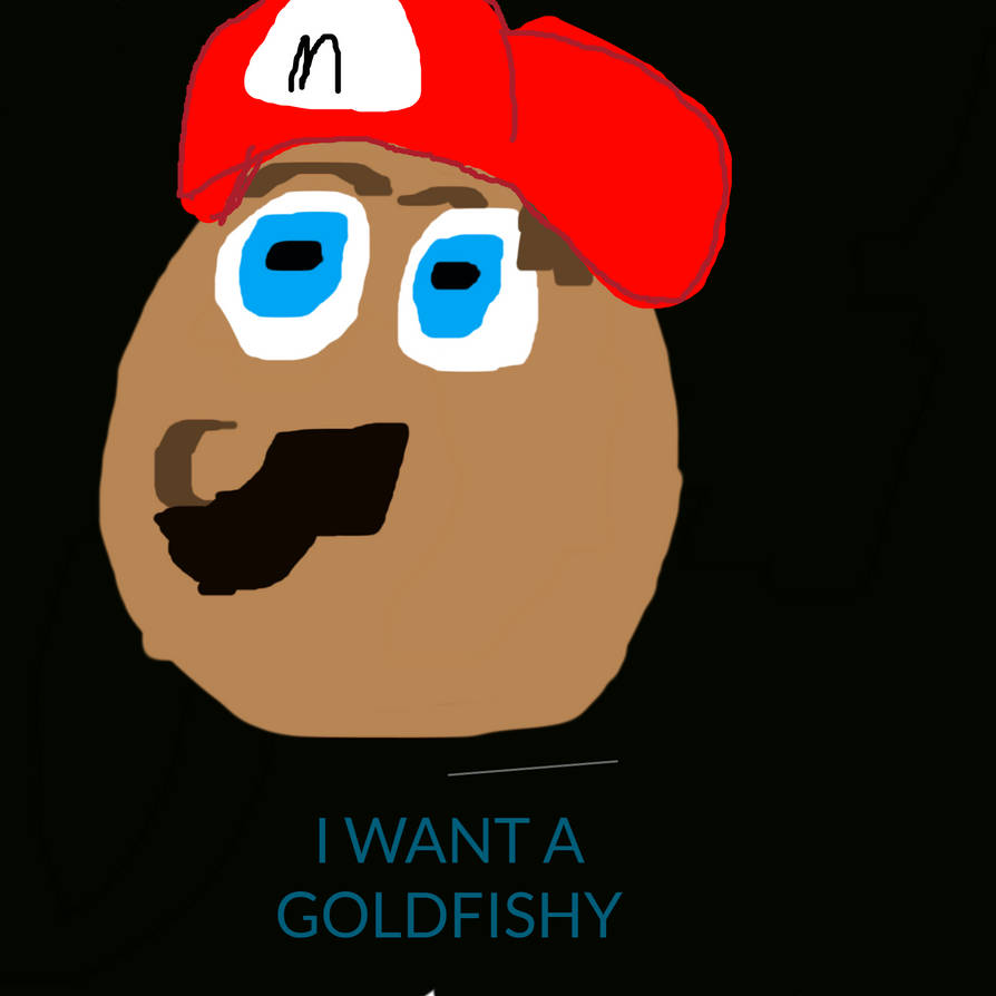 mario wants a gold fish by peppaporc on DeviantArt