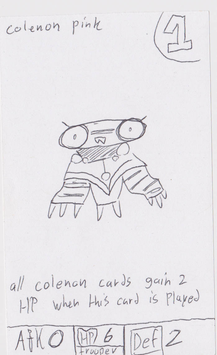 Colenon Pink card by lorenzokcomics on DeviantArt