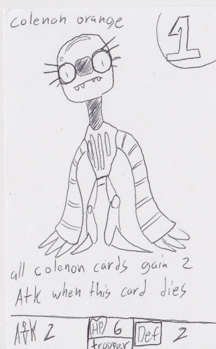 Colenon Orange card by lorenzokcomics on DeviantArt