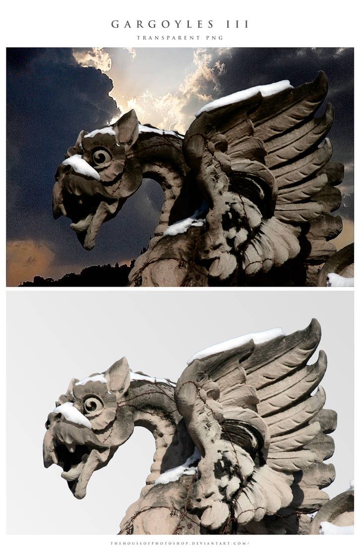 STOCK : GARGOYLES III : TRANSPARENT PNG by thehouseofphotoshop on ...