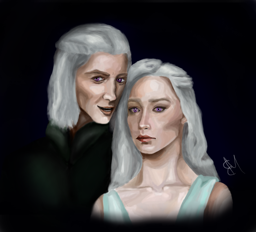 Daenerys and Viserys Targaryen by ewing-klipspringer on DeviantArt