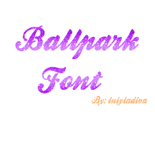 Ballpark Font by lulyladiva on DeviantArt