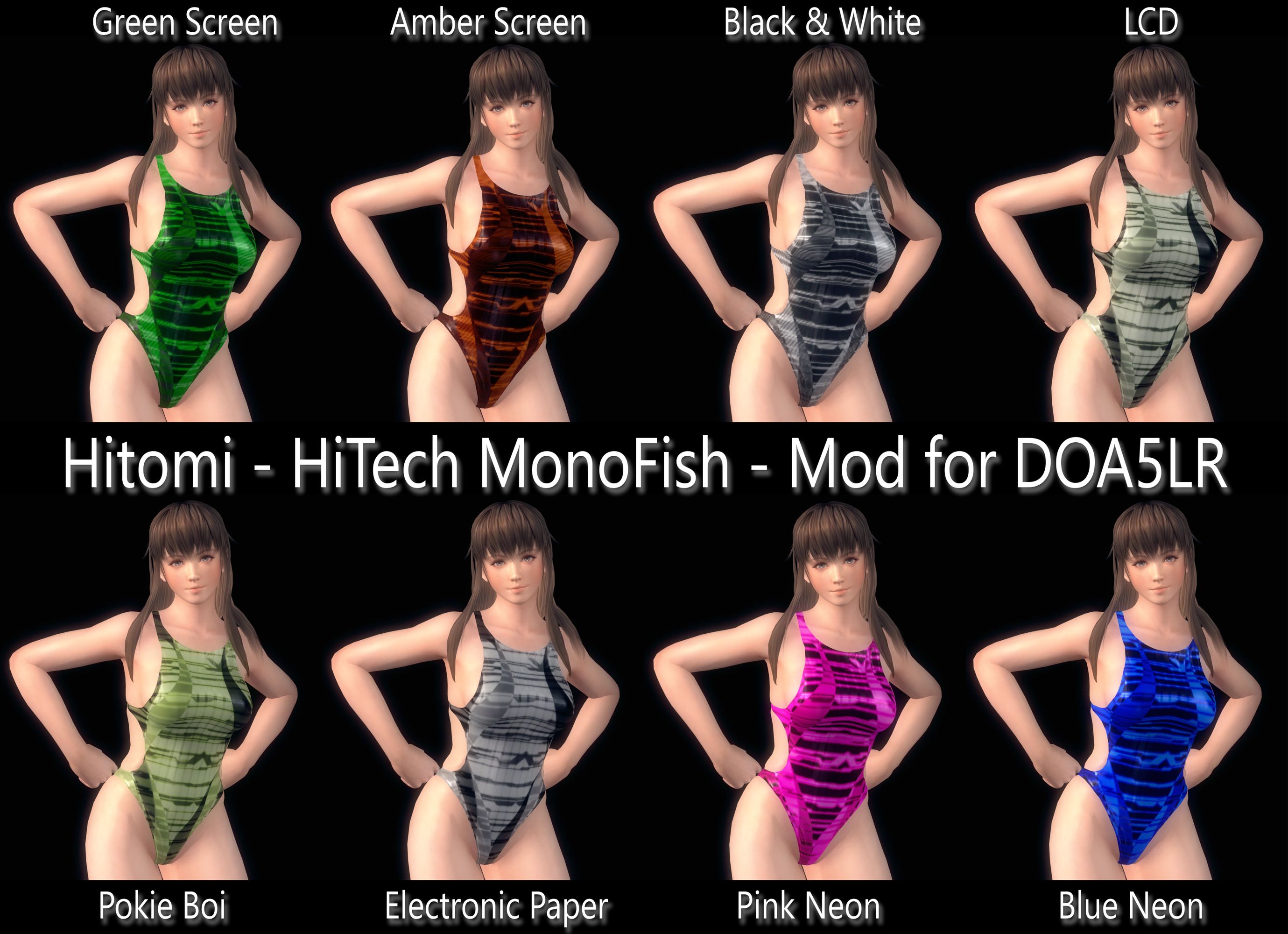 Hitomi - HiTech MonoFish - Mod for DOA5LR by CascadeHush on DeviantArt