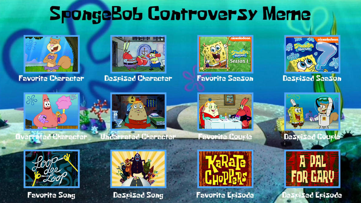 SpongeBob Controversy Meme by carlover1 on DeviantArt