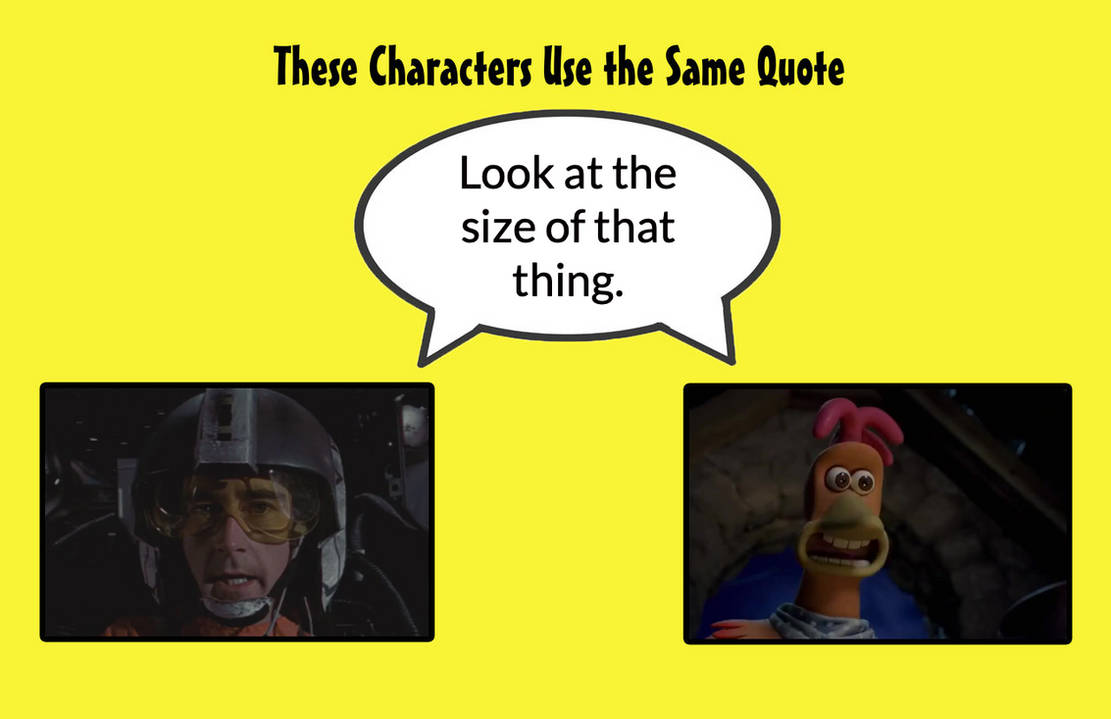 Same Quote - Look at the size of that thing. by carlover1 on DeviantArt