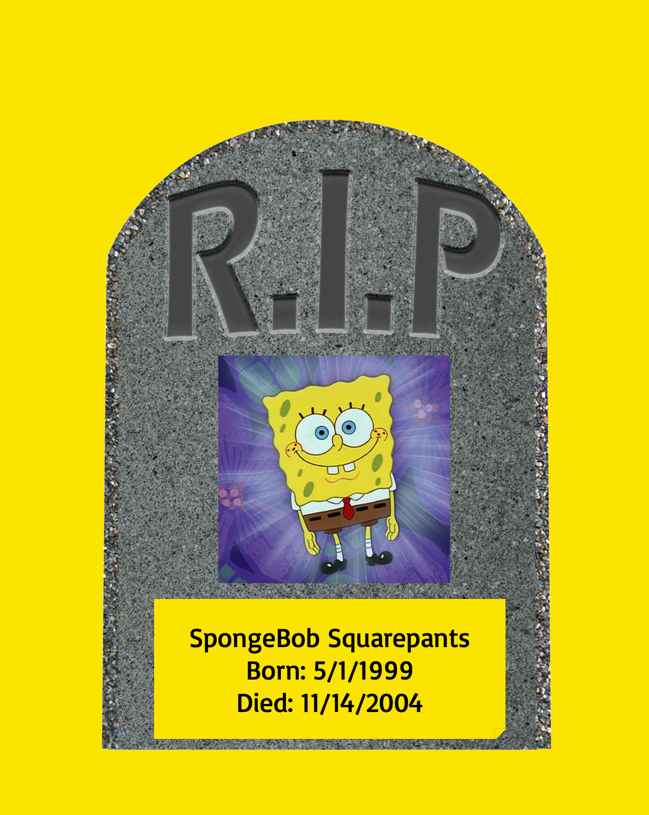 The Real SpongeBob's Tombstone by carlover1 on DeviantArt