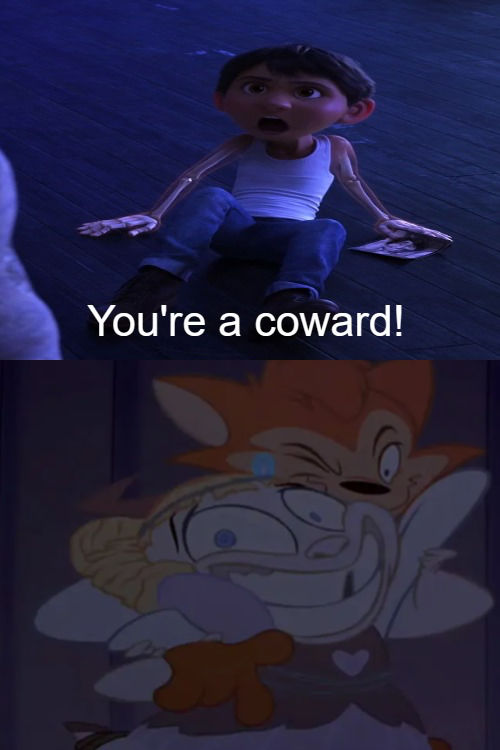 Miguel Calls Darla Dimple a Coward by carlover1 on DeviantArt