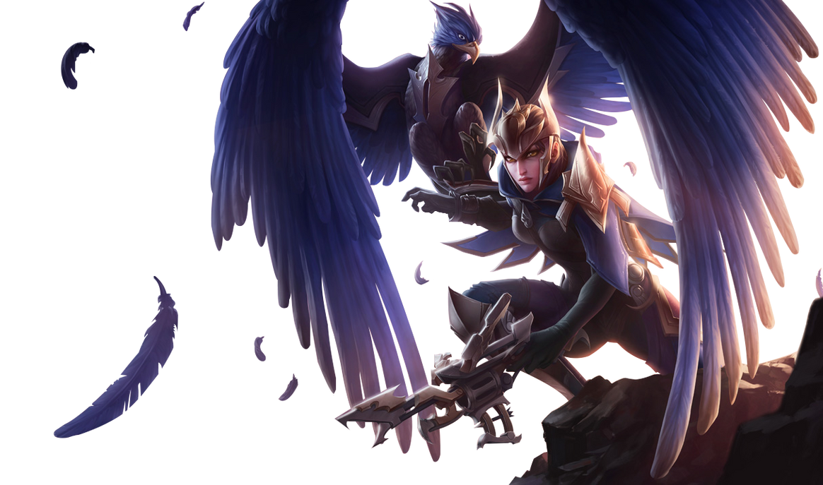 Quinn and Valor classic render by KayaLesca on DeviantArt
