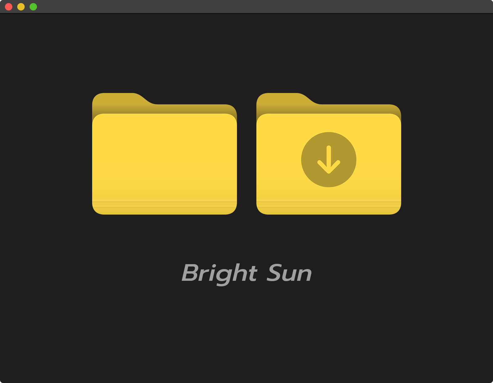 Bright Sun Folder Icon Big Sur Style by mamohida on DeviantArt