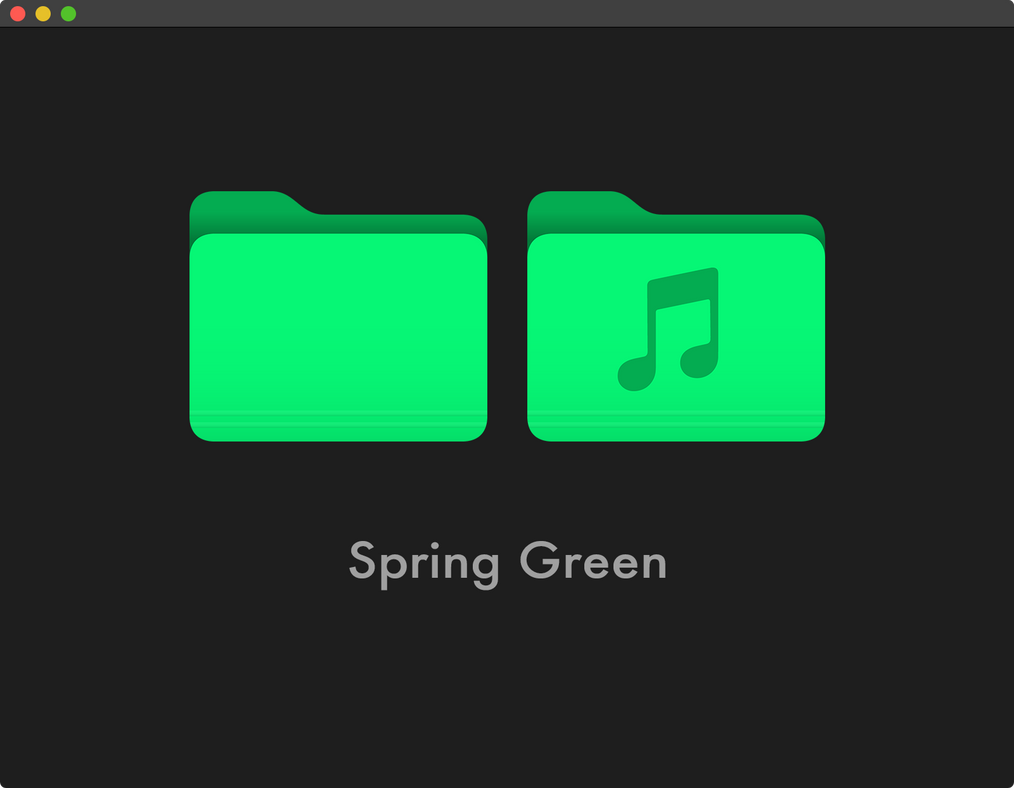 Spring Green Folder Icon Big Sur Style by mamohida on DeviantArt