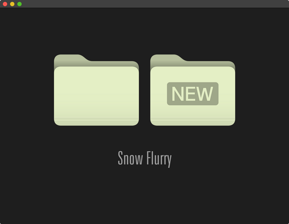 Snow Flurry Folder Icon Big Sur Style by mamohida on DeviantArt