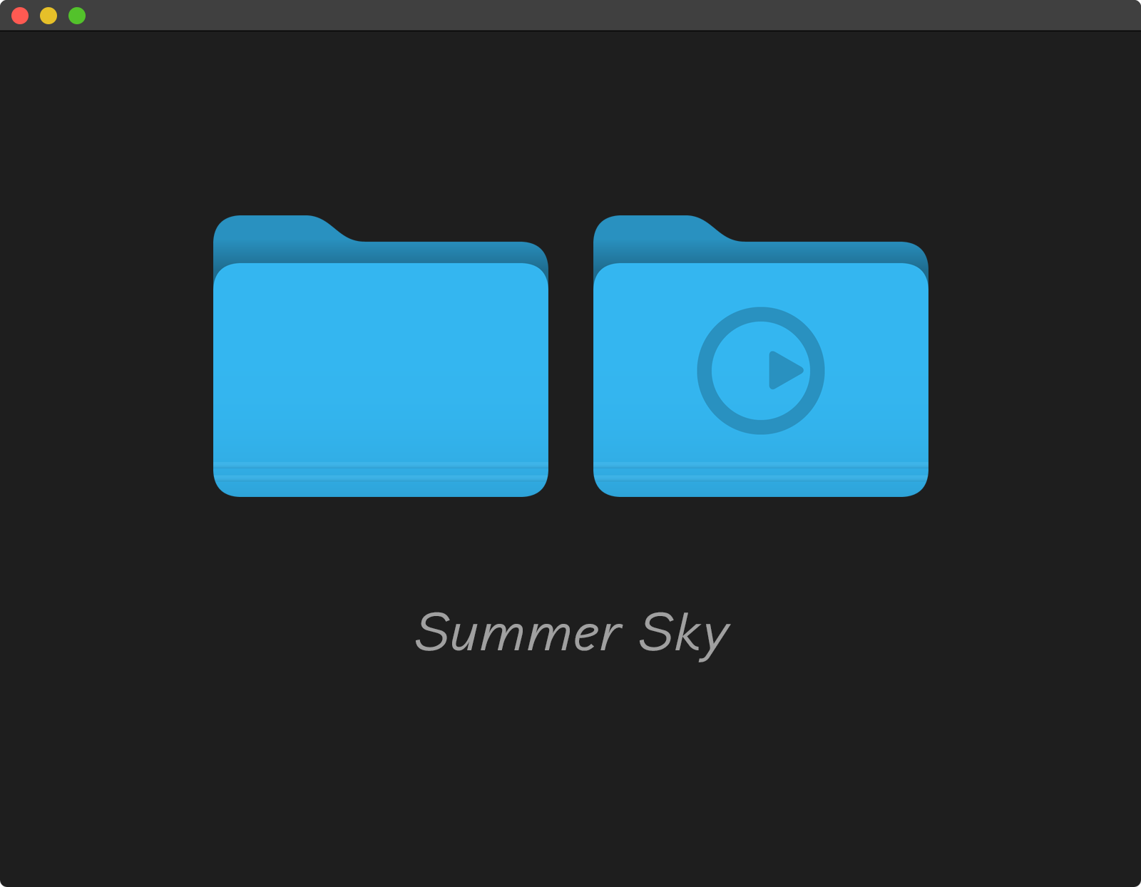 Summer Sky Folder Icon Big Sur Style by mamohida on DeviantArt