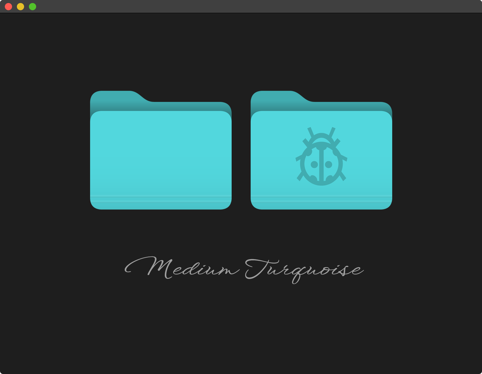 Medium Turquoise Folder Icon Big Sur Style by mamohida on DeviantArt