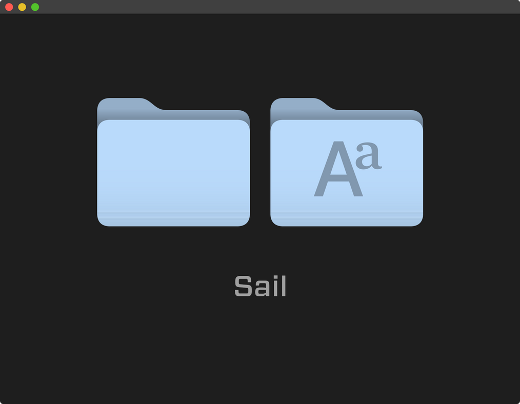 Sail Folder Icon Big Sur Style by mamohida on DeviantArt