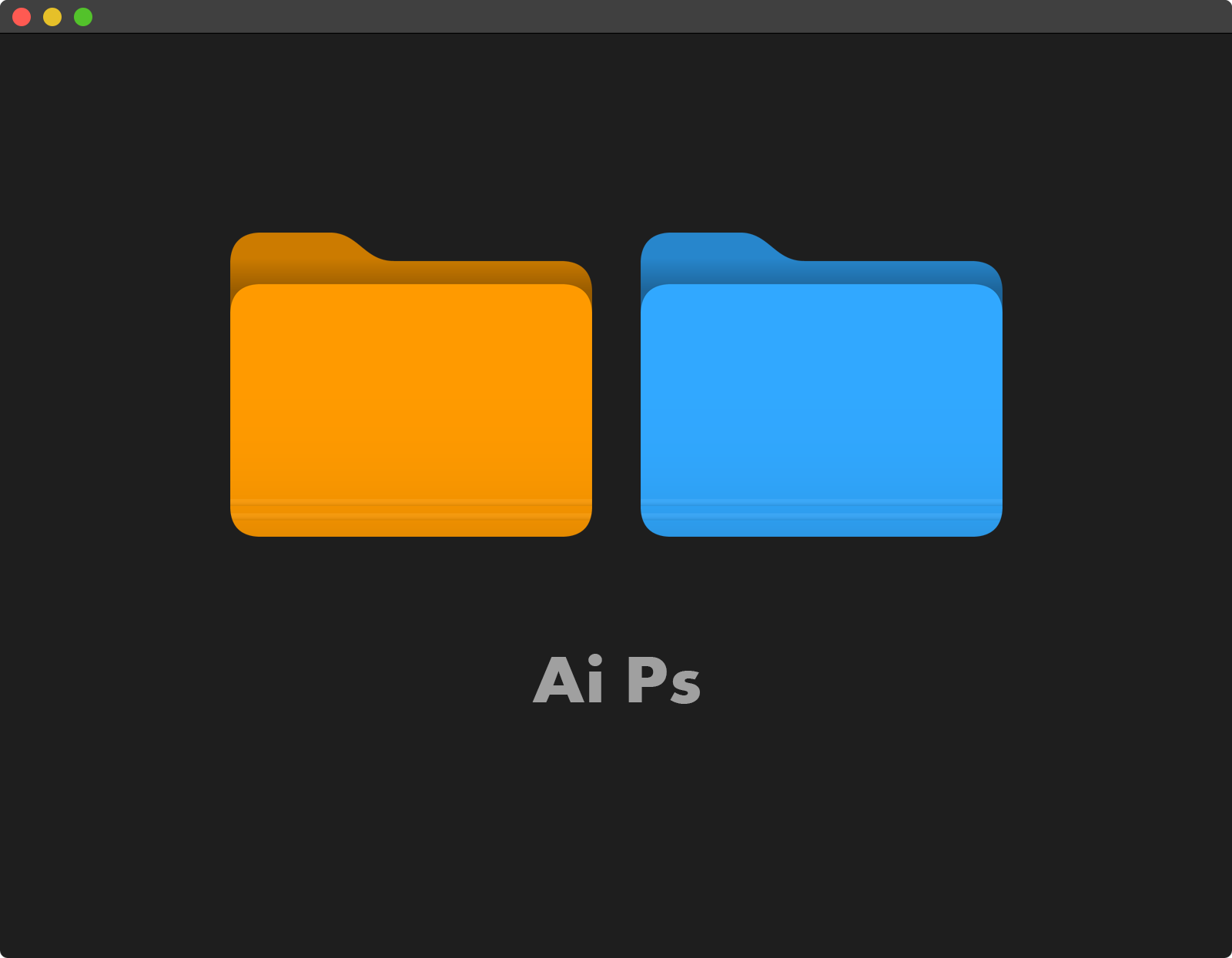 Ai Ps Folder Icon Big Sur Style by mamohida on DeviantArt