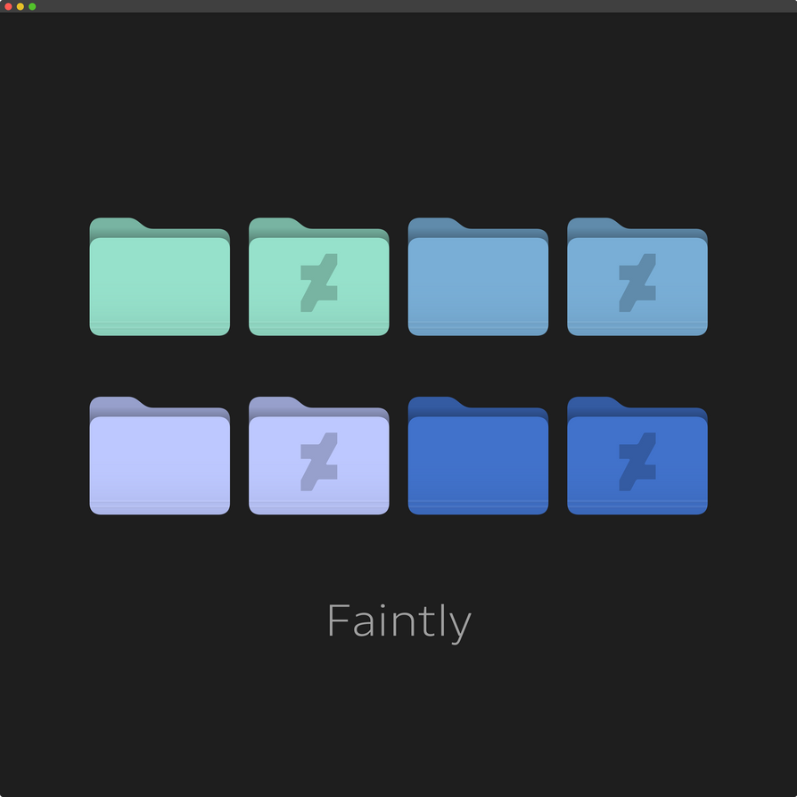 Faintly Folder Icon Big Sur Style by mamohida on DeviantArt