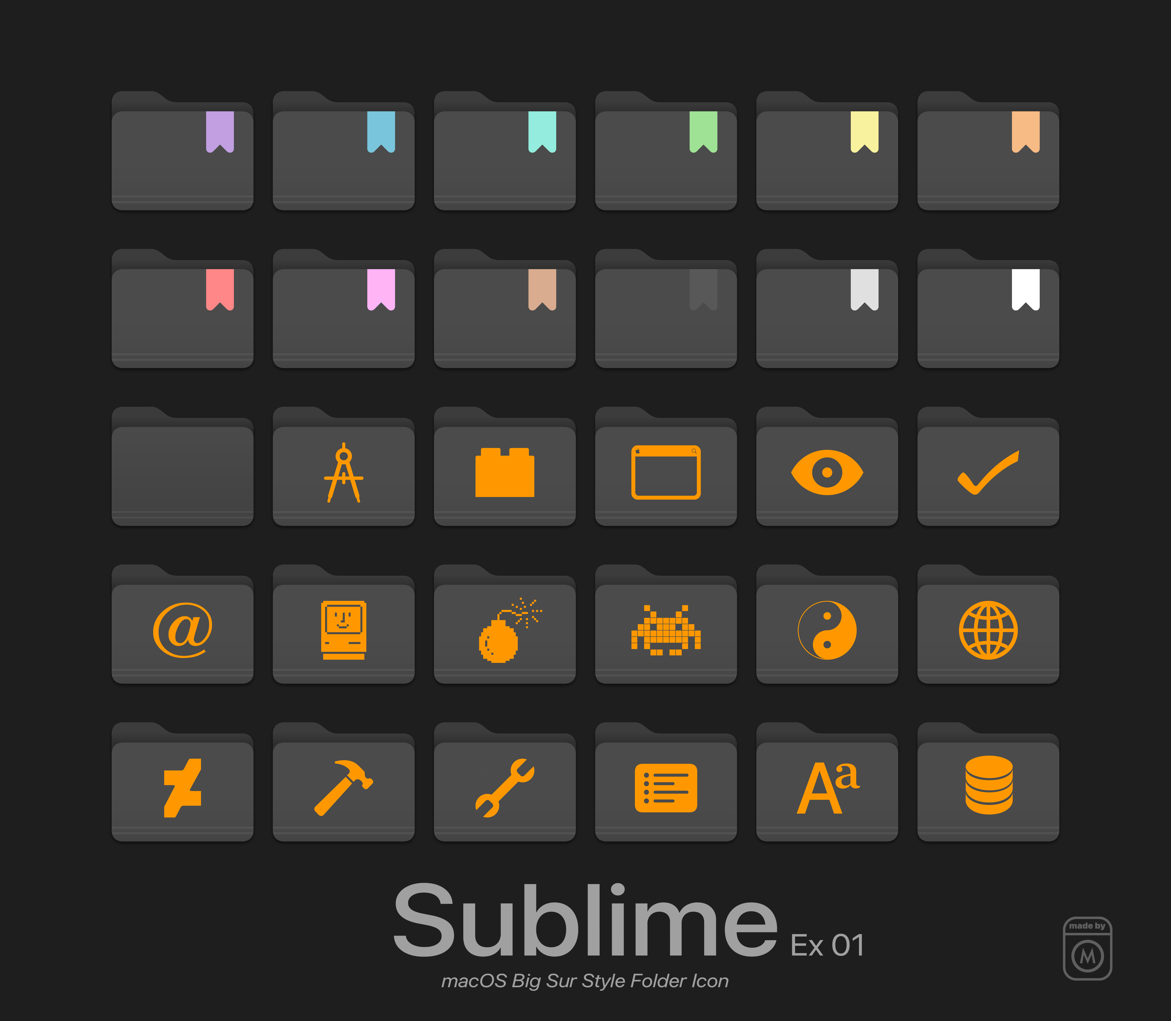 Sublime Ex 01 Folder Icon Big Sur Style by mamohida on DeviantArt
