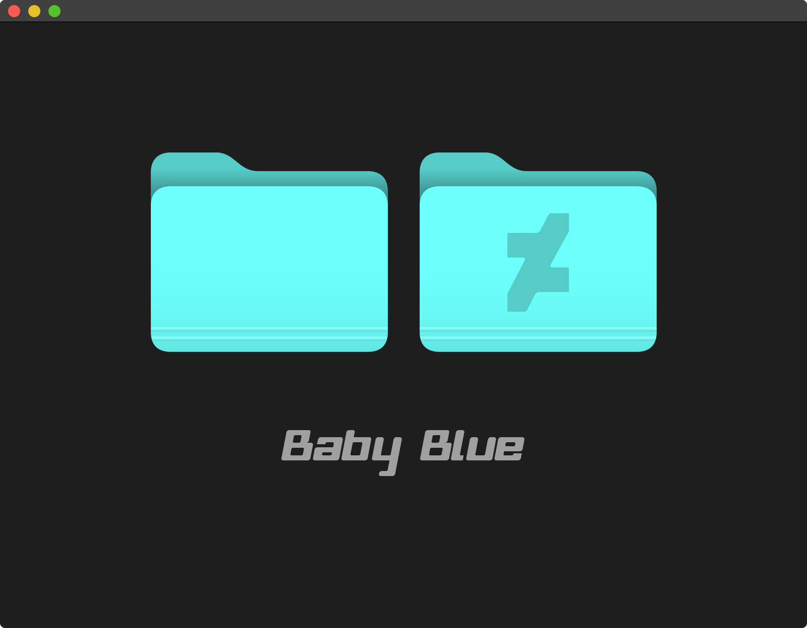 Blue Folder Icon Mac