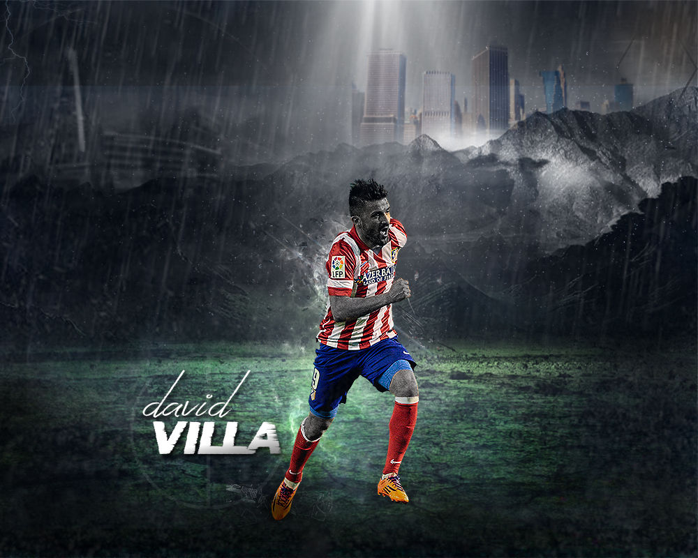 David Villa. PSD by ManuelGFX on DeviantArt