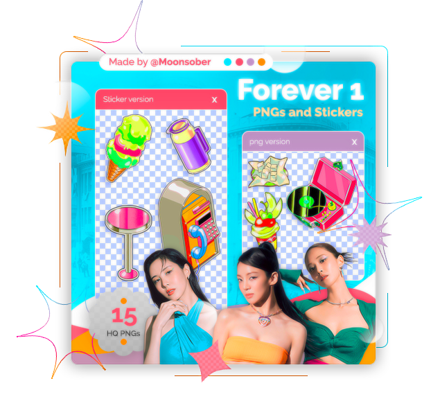 FOREVER 1 // PNGPACK and STICKERS by MoonSober on DeviantArt