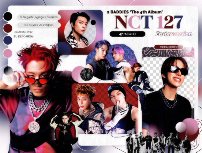 NCT 127 // 2 BADDIES (Faster ver.) PNGPACK by MoonSober on DeviantArt