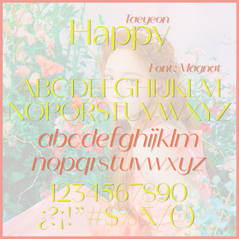 Happy - Taeyeon {font} by pollovolador on DeviantArt