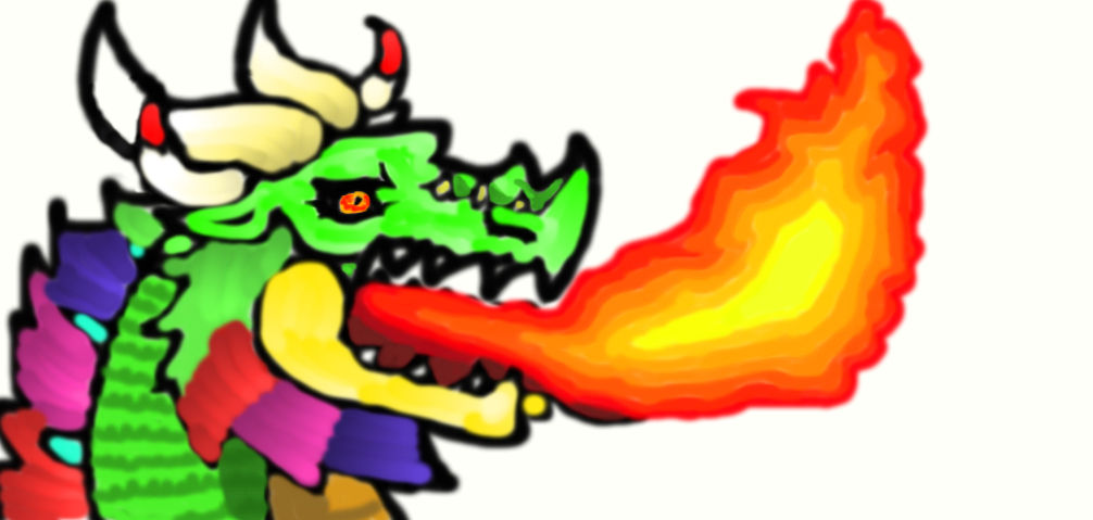 Dragon spitting fire by caritox3 on DeviantArt