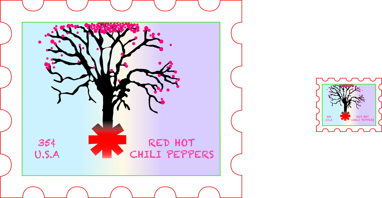 Red Hot Chili Peppers stamp by zombfre93 on DeviantArt