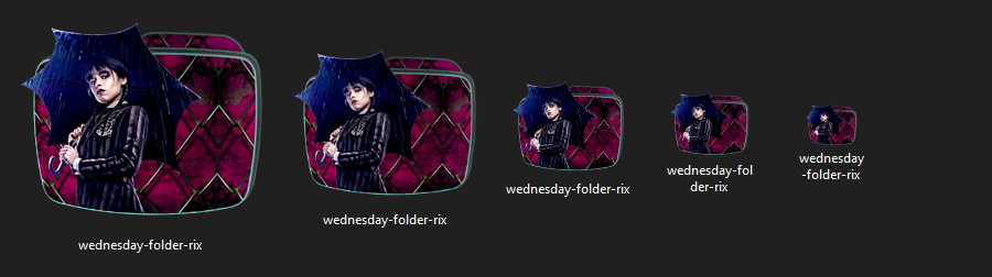 Wednesday Folder Icon by rix-wn on DeviantArt