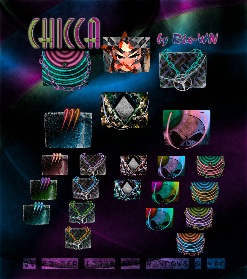 Icon Set CHICCA for Windows and MAC by rix-wn on DeviantArt
