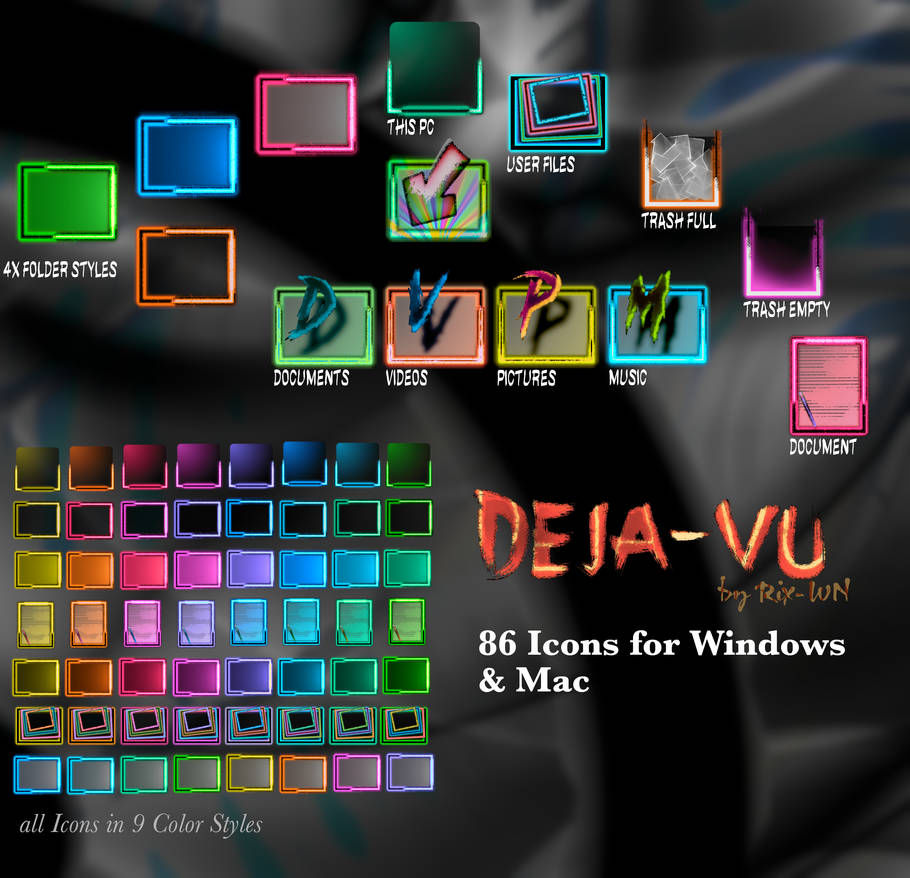 Icon Set DejaVu for Windows and MAC by rix-wn on DeviantArt