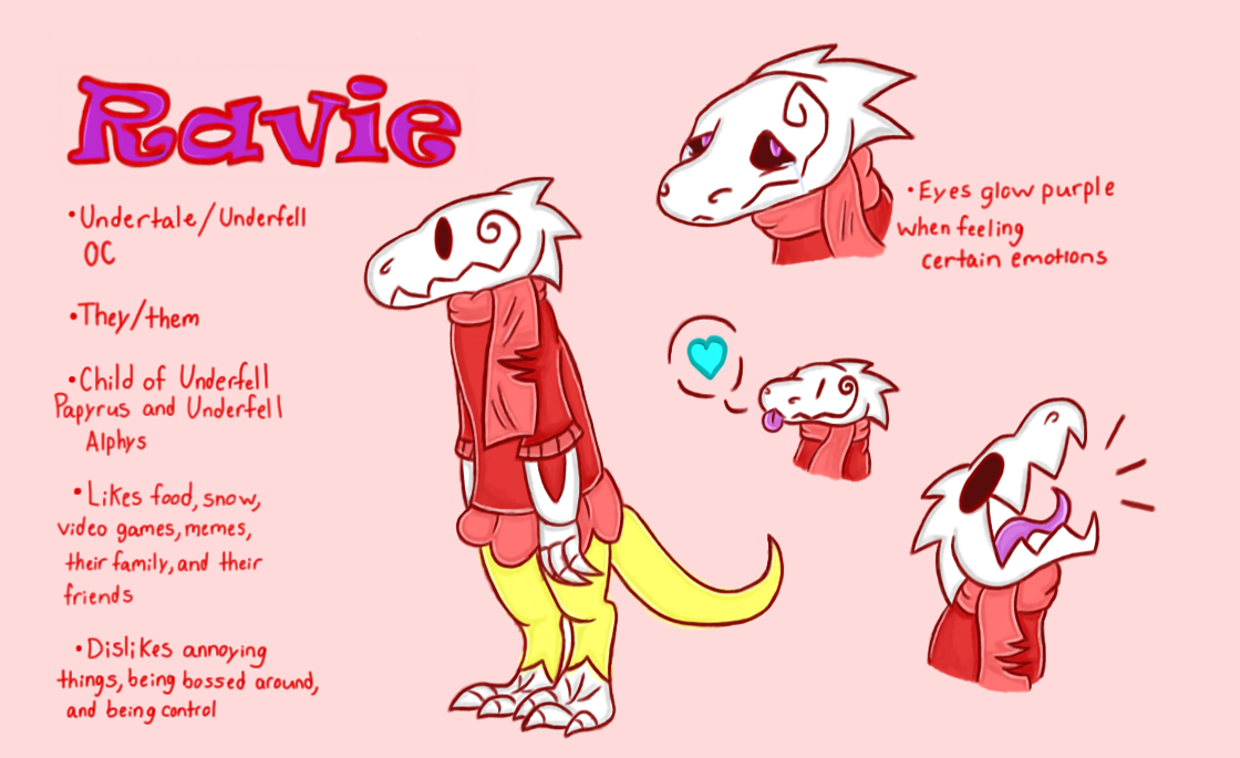 Undertale/Underfell OC: Ravie by LemonBadger on DeviantArt