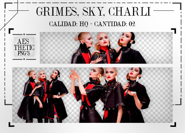 +Charli, Sky, Grimes // Photopack Png 37. by AestheticPngs on DeviantArt