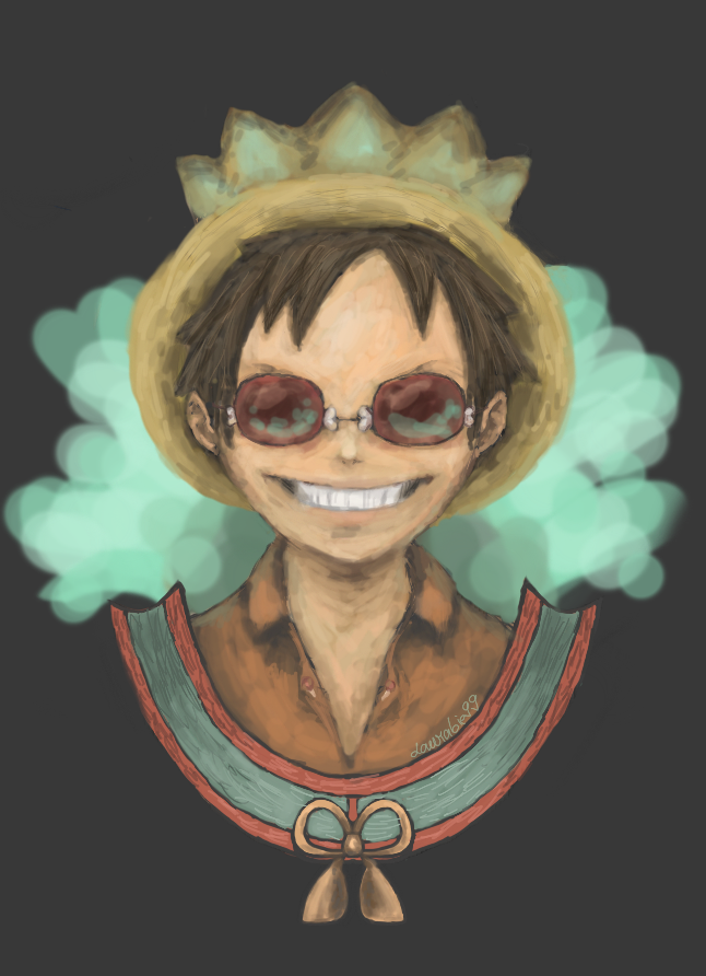 Luffy - the king of meat by laurabie99 on DeviantArt