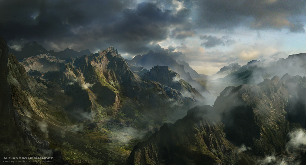 Mountains 1 by alexhdez on DeviantArt