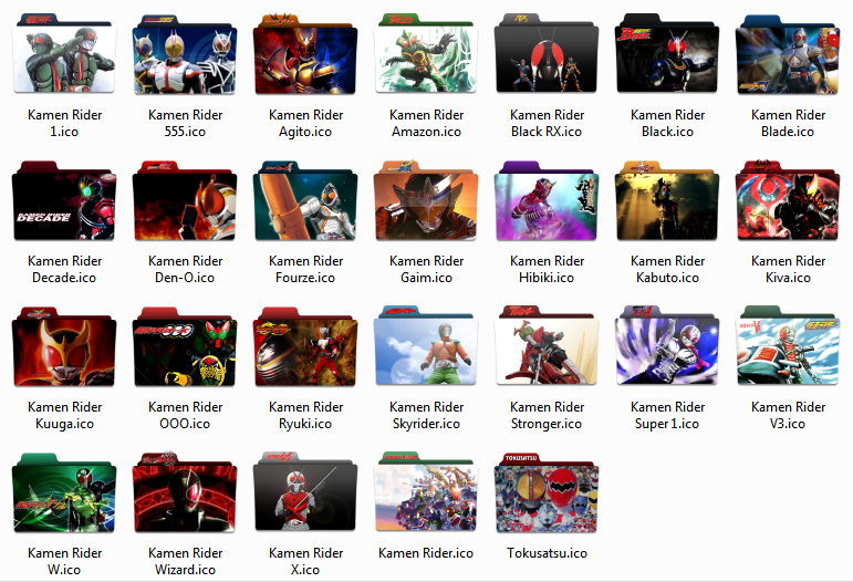 [J-LYRICS] Kamen Rider icon pack by timepink on DeviantArt