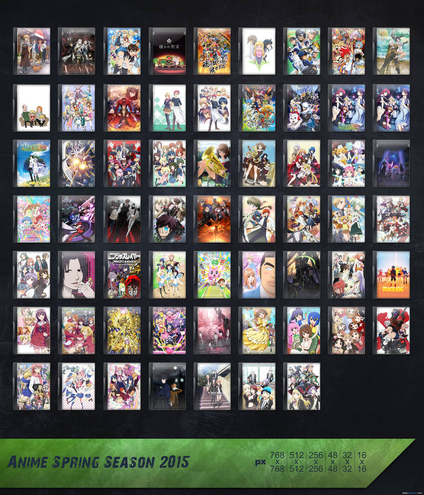 Anime 2015 Spring Season Icon Pack by SkrixX on DeviantArt